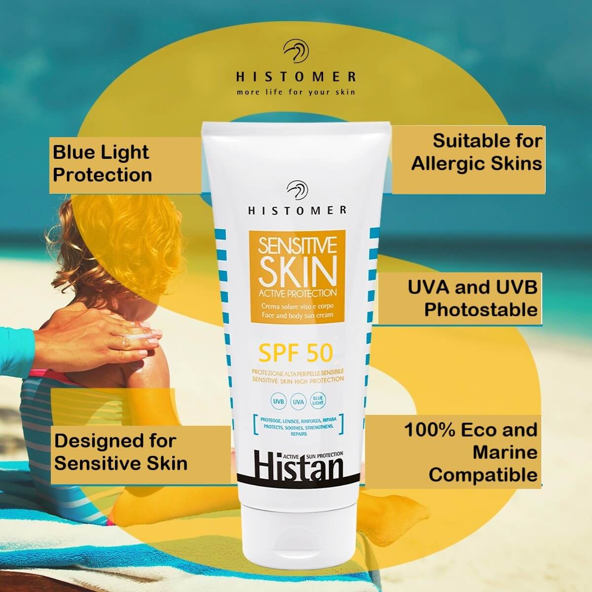 Histan Sensitive Skin Active Protection SPF50 (200ml)